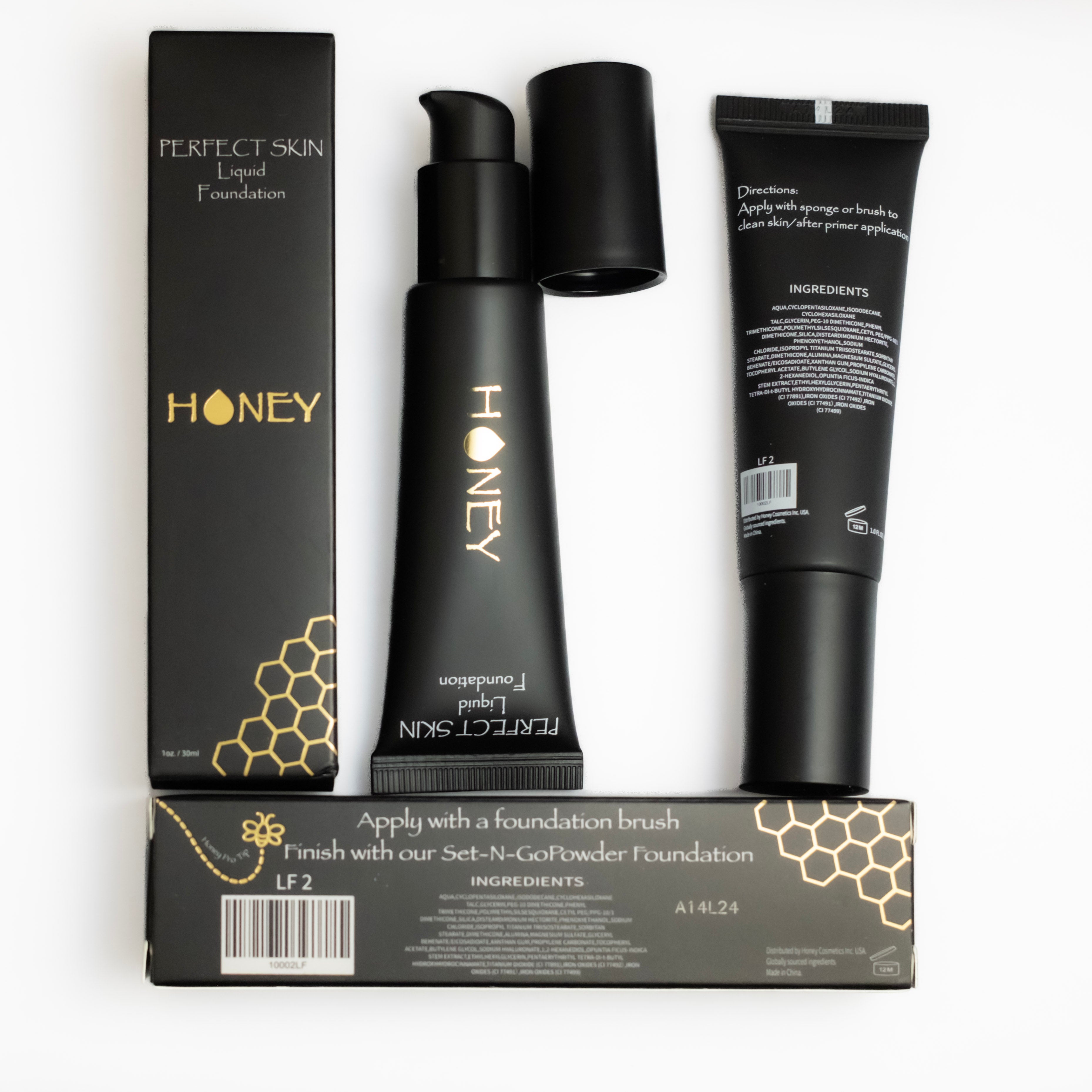 LF2 - PERFECT SKIN LIQUID FOUNDATION – Honey Cosmetics